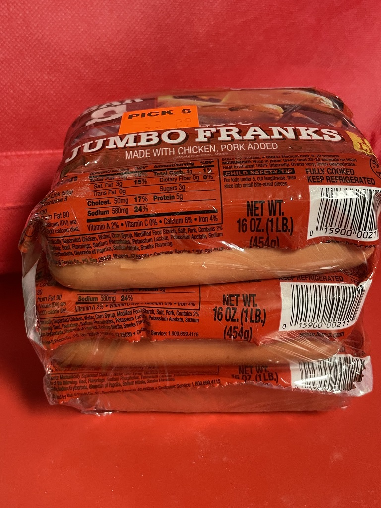 Bar S Jumbo Franks (3 pck. Bundle) - Kingsland Meats