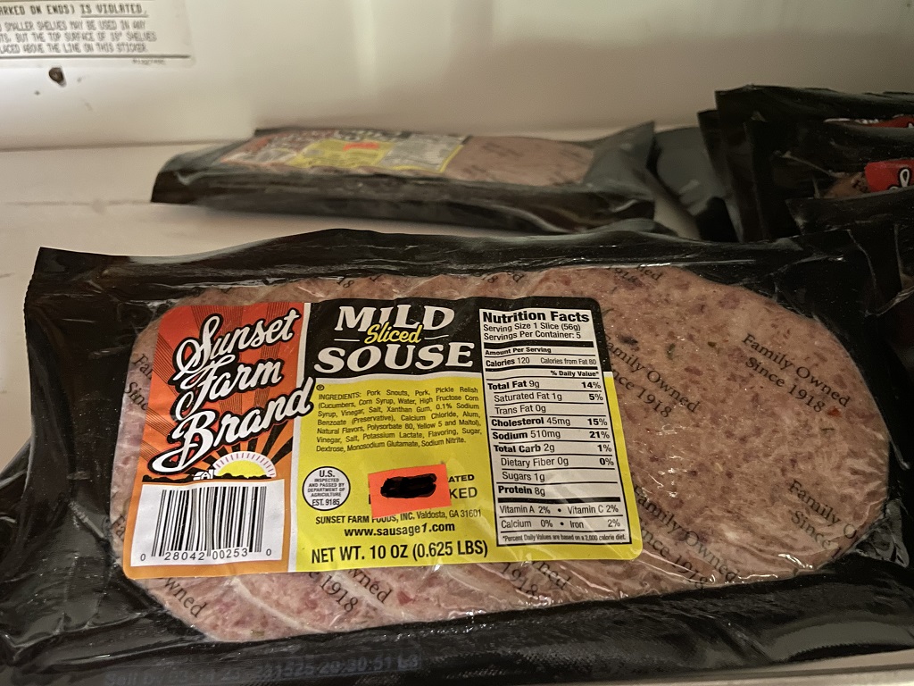 Mild Sliced Souse - Kingsland Meats