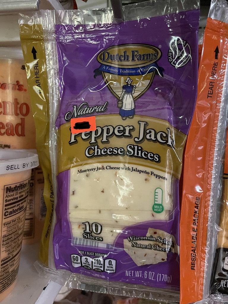 Pepper Jack Cheese Slices - Kingsland Meats